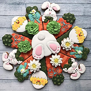 LILIAO Easter Platter Cookie Cutter Set - 7 Piece - Stainless Steel - by Janka