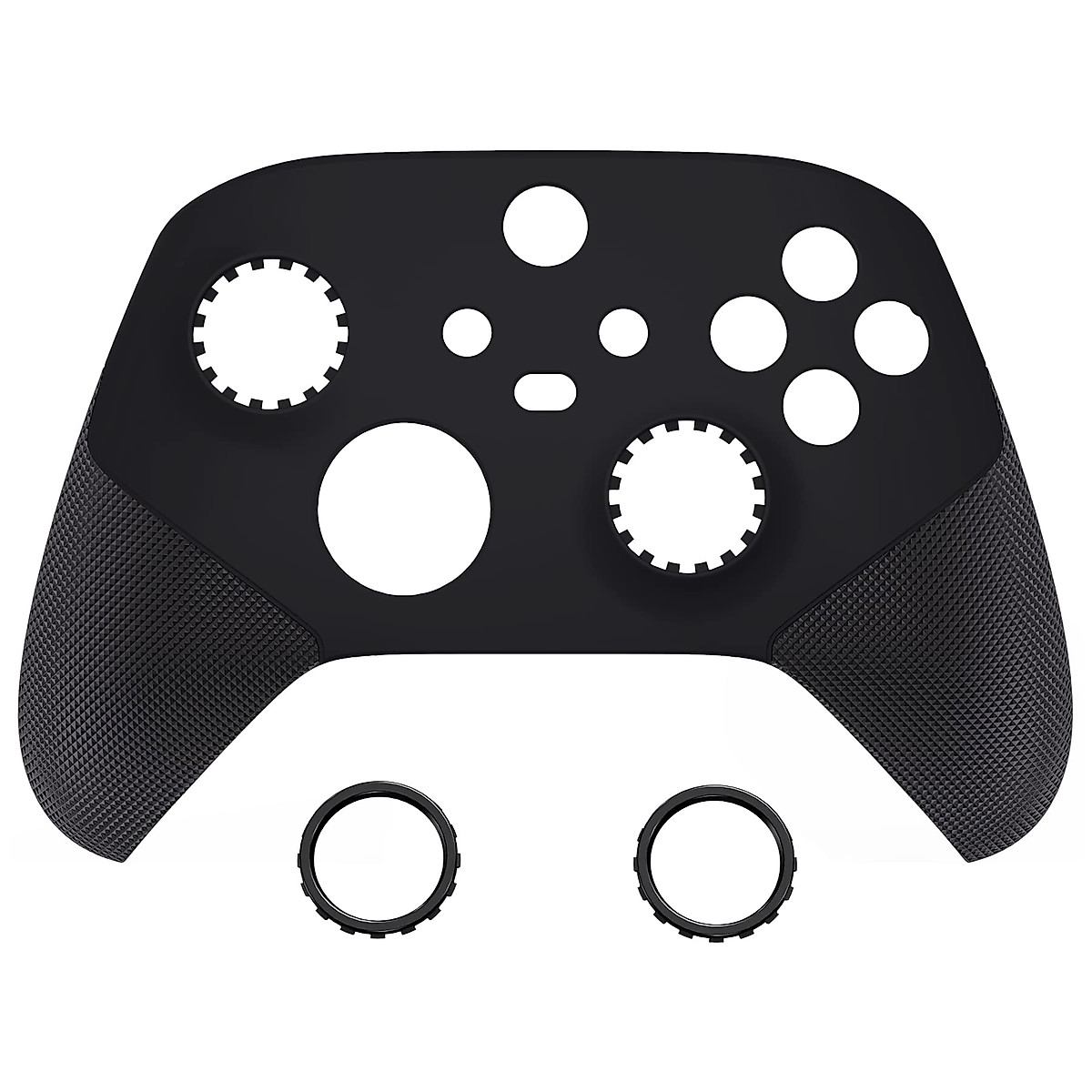 eXtremeRate ASR Version Redesigned Shell for Xbox Core Wireless Controller - Performance Rubberized Grip, Anti Sticks Rubbing Rings - Custom Faceplate for Xbox Series X & S Controller - Black