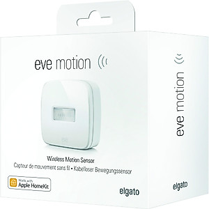 Eve Motion - Apple HomeKit Smart Home Motion Sensor for Triggering Accessories and Scenes, White (Not Thread Enabled)