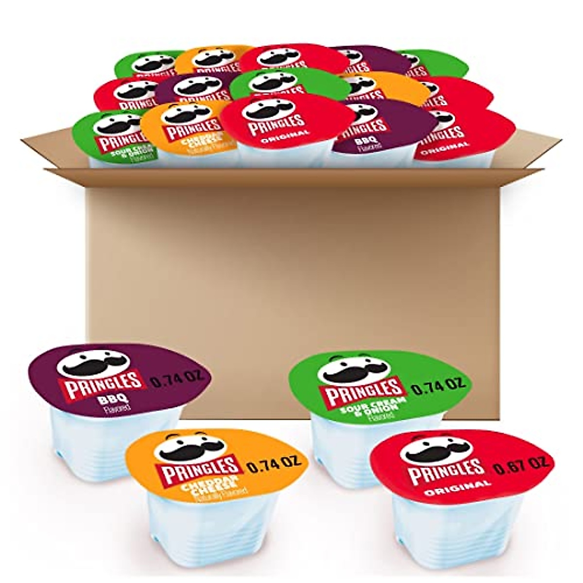 Pringles Potato Crisps Chips, Snack Stacks, Lunch Snacks, Office and Kids Snacks, Variety Pack (36 Cups)