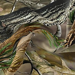 Healbrighting Set of 2 Throw Pillow Covers Pillow Case King Size 20x36 inch Camouflage Camo Tree Hunter Dry Branches Leaves Decorative Pillowcase for Sofa Bedroom Bed Home Décor Cushion Cover