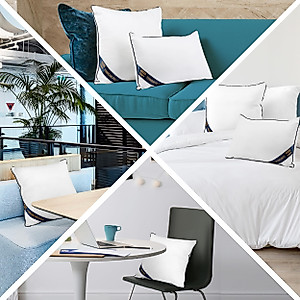 Utopia Bedding Throw Pillow Inserts (Pack of 4, White), 18 x 18 Inches Decorative Indoor Pillows for Sofa, Bed, Couch, Cushion Sham Stuffer