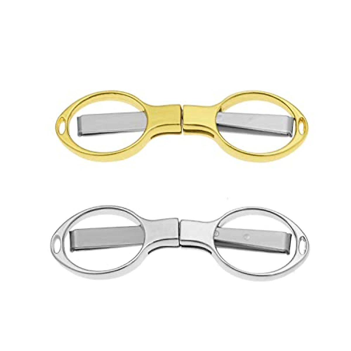 2 Pieces Home Office Travel Folding Scissors, Stainless Steel Telescopic Cutter, Safety Portable Travel,Folding Safety Scissors Trip Scissors