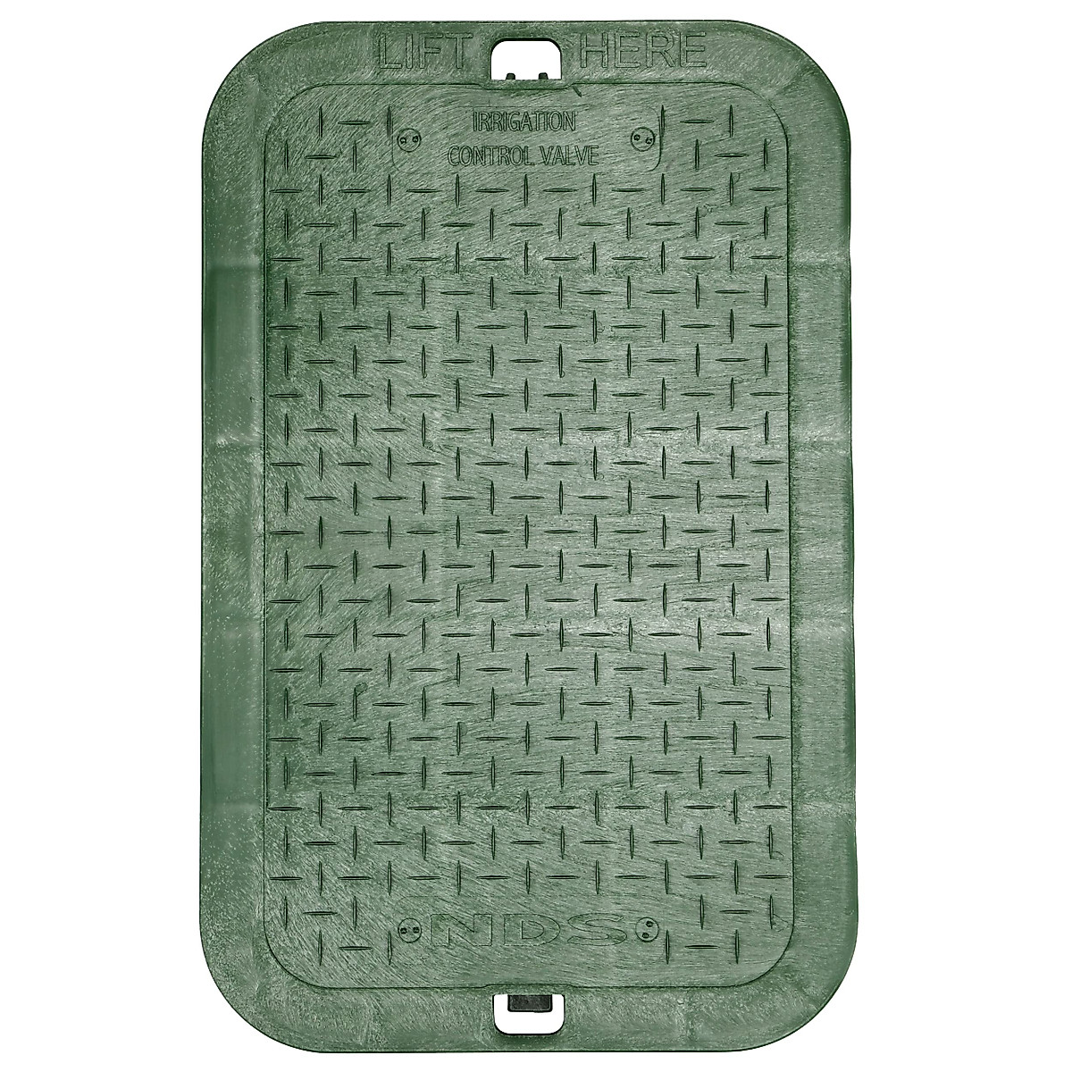 NDS D1000-SG Rectangular X 15 in. Valve, 10 in. Height, Black Box, Green ICV Cover, 10" x 15" B/G & Round 6 in. Valve Box and Cover, 9 in. Height, Black Box, Green ICV Cover
