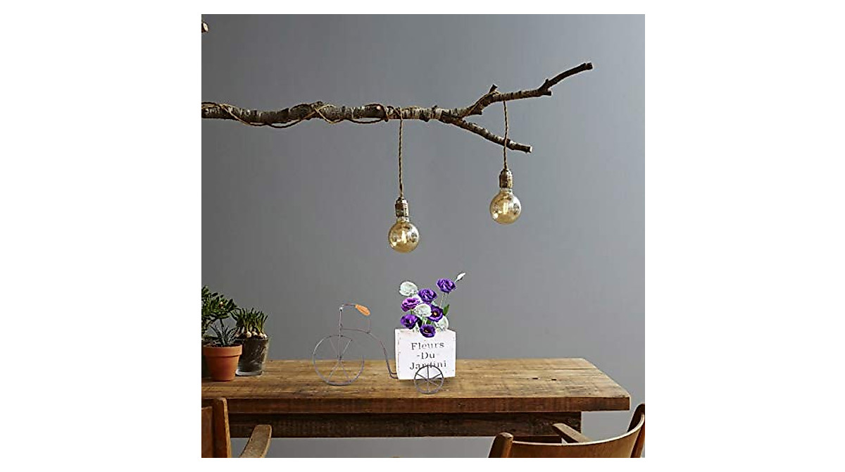 Charming Bike Flower Pot - Decorative Wooden Planter