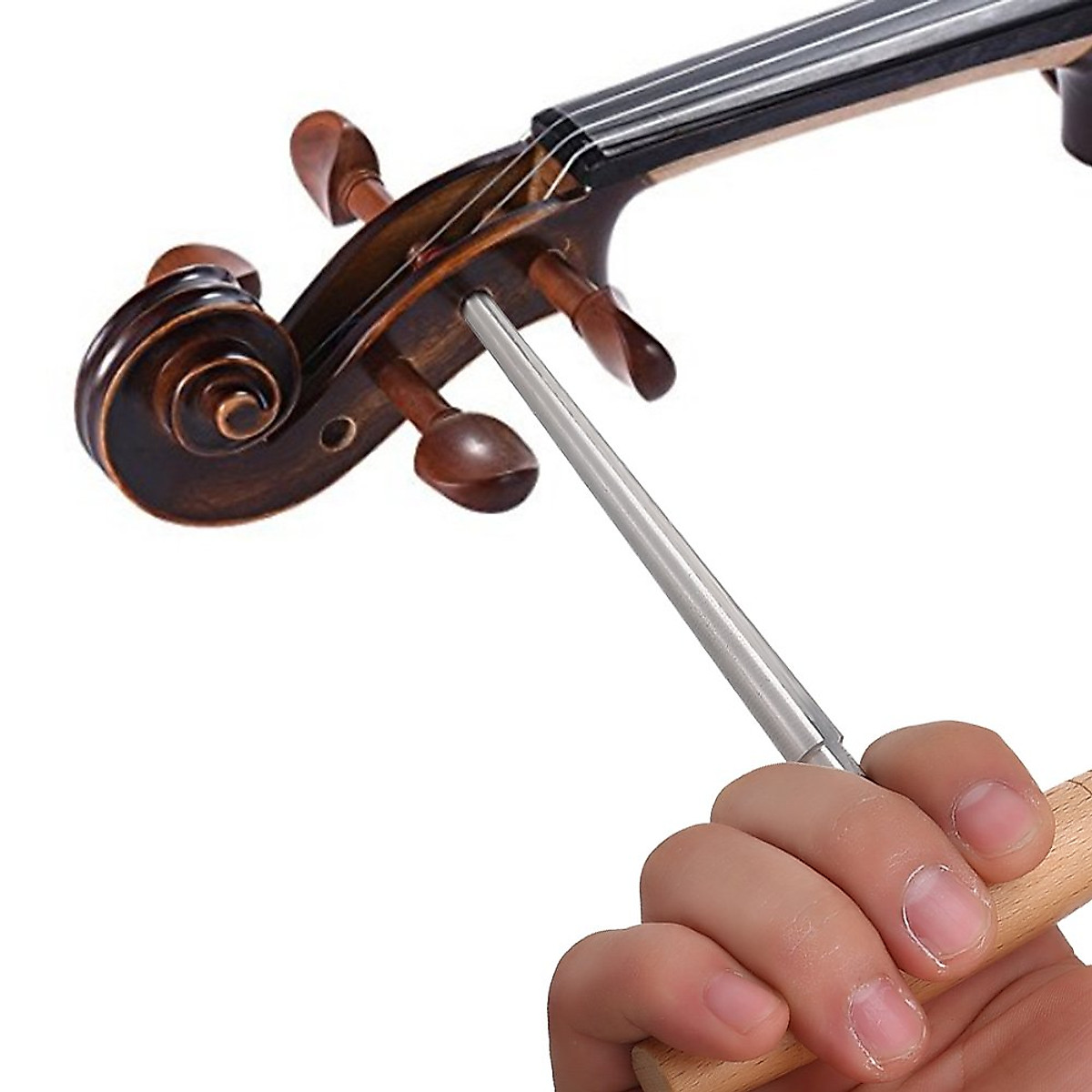 Violin Peg Hole Reamer with Wood Handle for 3/4 4/4 Violin Violin Reamer Violin Peg Reamer