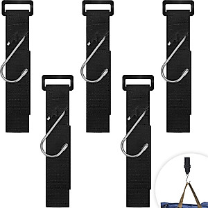 6 Pcs Ice Shelter Coat Hooks Stainless Steel Accessory Hanger for Ice Fishing Shelters Stroller Hooks for Hanging Storage Stroller Clips for Bags Diaper Purse Groceries Pram Shopping Pushchair, Black