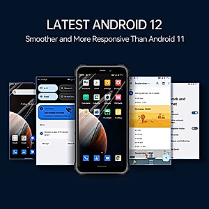 OUKITEL WP20 Pro Rugged Smartphone, 4GB+64GB Octa-Core 5.93" Rugged Phone Android 12, 6300mAh Battery, IP68 Waterproof, 20MP Camera, Global Version 4G LTE Cell Phone, Face ID+Fingerprint, NFC, Orange