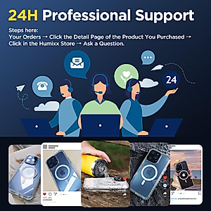 Humixx for iPhone 15 Pro Max Case Clear Waterproof Phone Case, Built-in Lens & Screen Protector, [Full-Body Shockproof] [IP68 Underwater] Dustproof Snowproof Protective Case, Clear