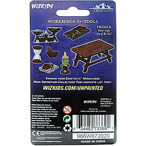 WizKids Deep Cuts Unpainted Miniatures Terrain: Wave 5: Workbench & Tools