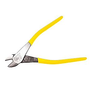 Klein Tools D2000-49 Pliers, Diagonal Cutting Pliers with Heavy-Duty Cutting Knives, Short Jaws and Dual Material Grips, 9-Inch
