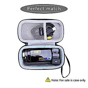 LTGEM EVA Hard Case for Kicteck Video Camera Camcorder Digital - Travel Protective Carrying Storage Bag