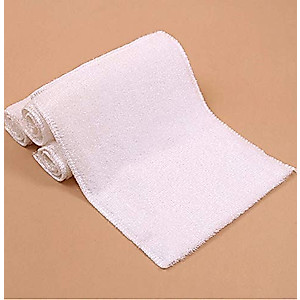 Hanging Trash Can for Kitchen Cabinet Door, Collapsible Trash Bin, Portable Home & Outdoor Garbage Can with Pineapple Logo + Free Large Bamboo Kitchen Dish Cloths(White)