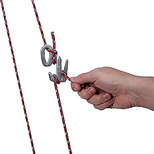 Rope Tightener, 3-1/2 in., Aluminum, Silver