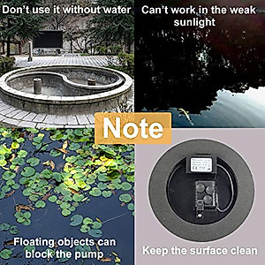 Solar Fountain Water Pump for Bird Bath, 1.4w Portable Submersible Free Standing Solar Outdoor Submersible Fountain Water Pumps Kit for Birdbath Small Pond and Patio Garden Decoration(Blue)