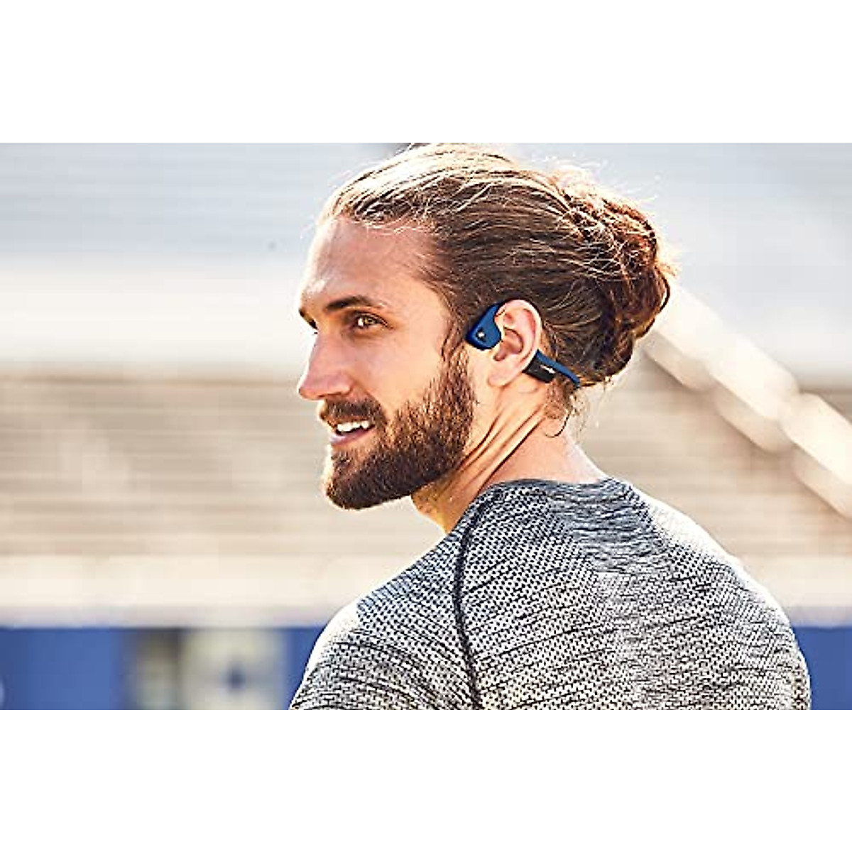 Aftershokz Air Bone Conduction Wireless Bluetooth Headphones, Slate Grey