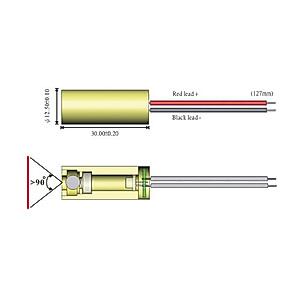 Quarton Laser Module VLM-650-27 LPT-30 Red Laser Line Generator (INDUSTRIAL USE LINE LASER)