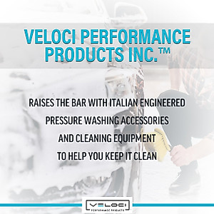 Veloci Performance Stainless Steel 3/8" MPT Coupler for use with Pressure Washer Guns, Wands, Hose, Lances and Foam Cannons