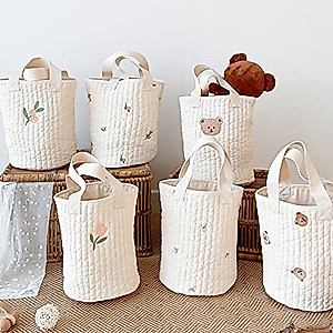 JENPECH Diaper Caddy Organizer - Large Portable Nursery Storage Bin and Car Travel Organizer - Portable Baby Changing Organizer Hanging Storage Caddy 6