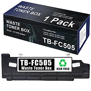 TB-FC505 TBFC505 Compatible High Yield Waste Toner Container Replacement for Toshiba e-Studio 2505AC 2555C 3508A 3515AC 4555C 4508A 3015AC 3555c 3505AC 2515AC 3055C 3005AC 4505AC Printers (1-Pack)