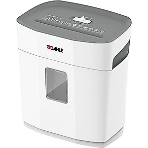 Dahle PaperSAFE PS 100 Paper Shredder, Oil Free, Jam Protection, Security Level P-4, 5 Sheet Max, Shreds Staples, Paper Clips & Credit Cards