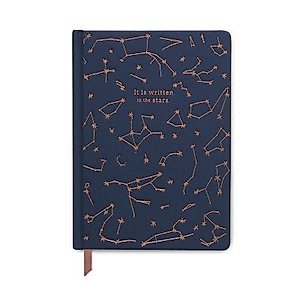 Hardcover Cloth Journal 5" x 7" Stars Blue - Designworks Constellation