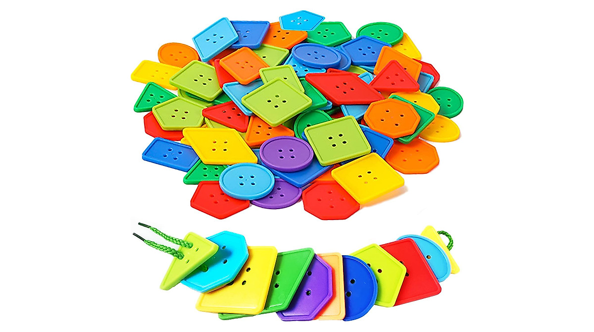 70 Pcs Lacing Threading Toys for Kids - Montessori