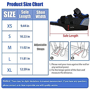 GHORTHOUD Offloading Post Op Shoe Forefoot Square Toe Foot Brace for Broken Toe Surgery Non Weight Medical Shoes for Men and Women（Medium）