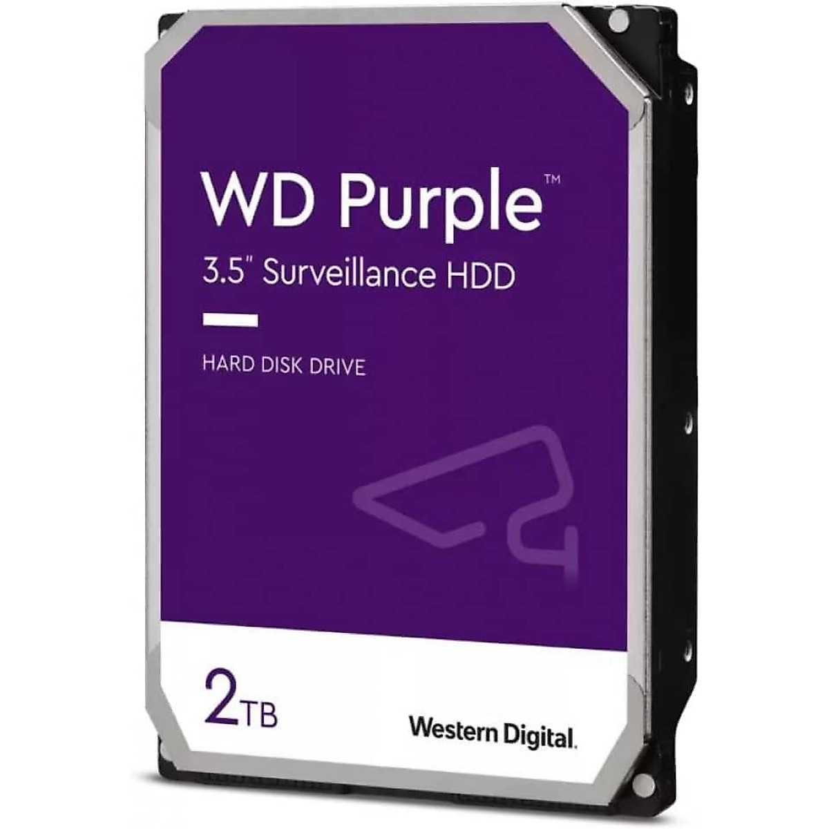 Western Digital Purple WD22PURZ 2 TB Hard Drive - 3.5 Internal - SATA [SATA/600] - Conventional Magnetic Recording [CMR] Method (Renewed)