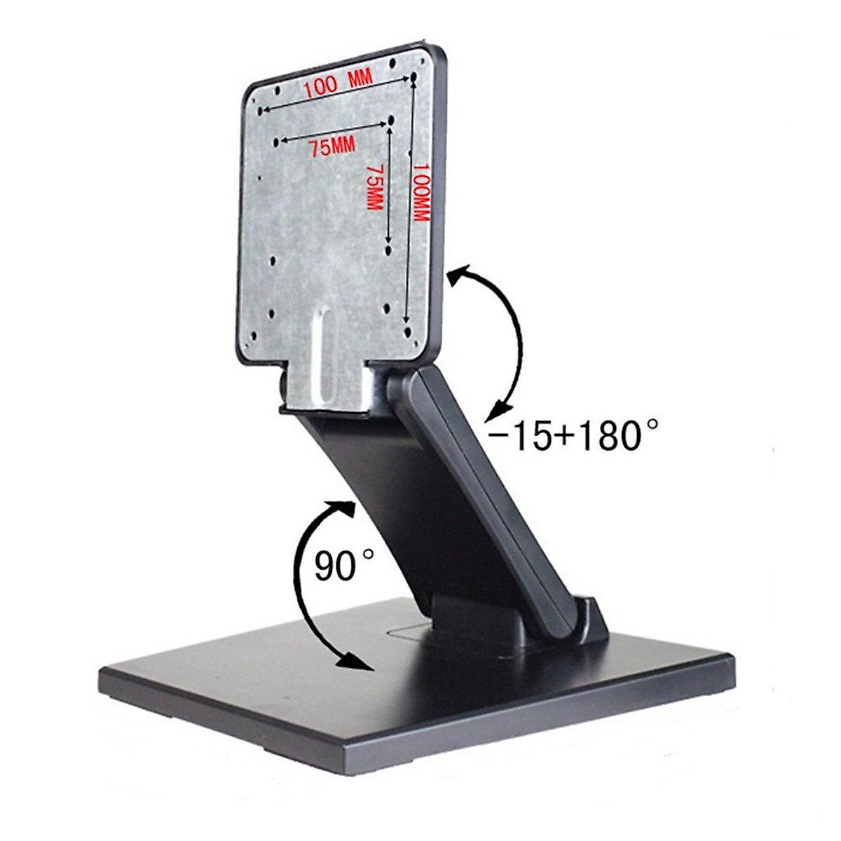 WEARSON WS-03A Adjustable LCD TV Stand Folding Metal Monitor Desk Stand With VESA Hole 75x75mm&100x100mm