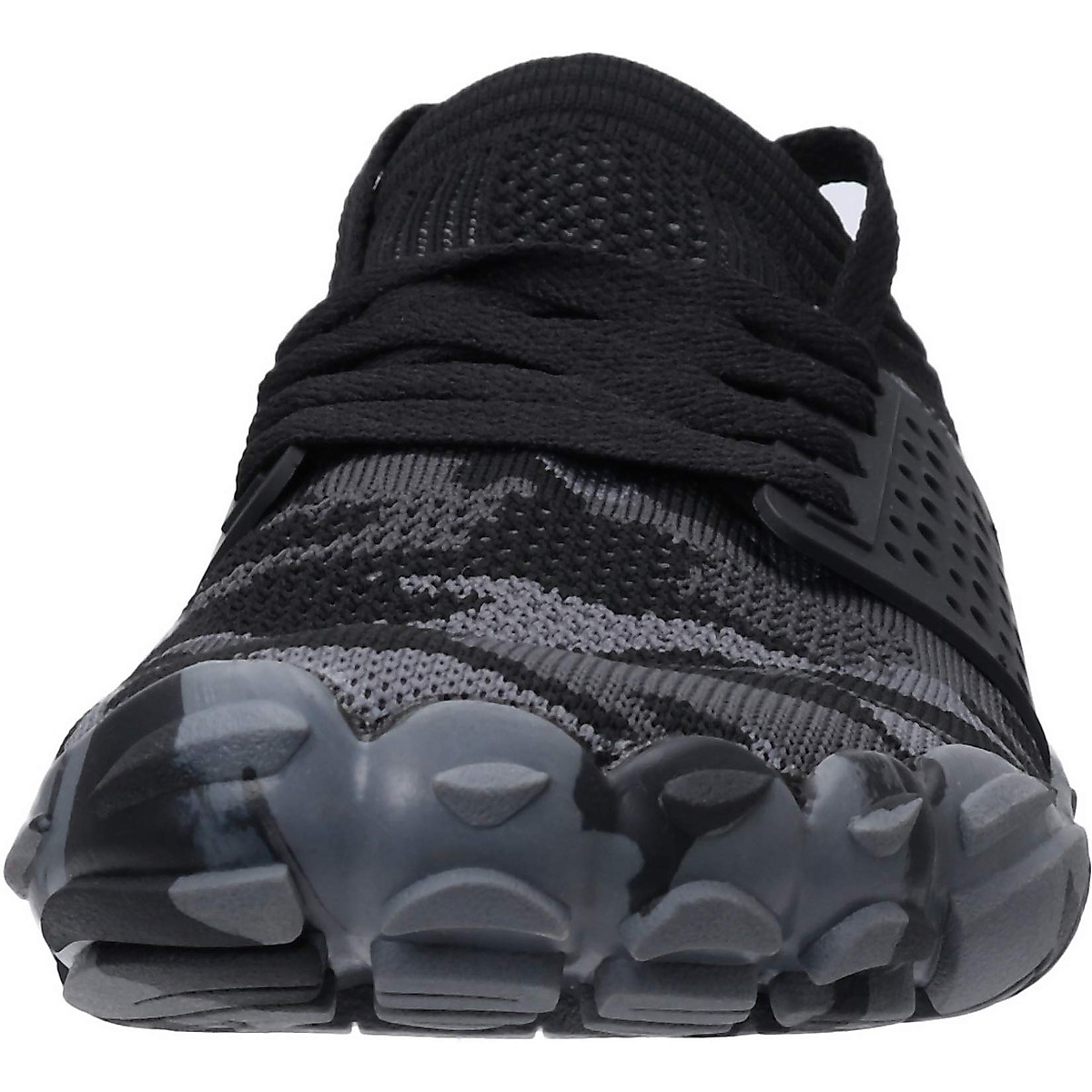 WHITIN Men's Trail Running Shoes Minimalist Barefoot Five Fingers Wide Toe Box Size 11 Gym Workout Fitness Zero Drop Weight Lifting Camo Black 44