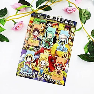 6 Pcs Magnetic Bookmark for One Piece,Book Clip Cartoon Anime Cultural Creative Gift Creative