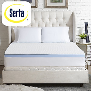 Serta 2" Lasting Dream Gel-Infused Memory Foam Mattress Topper, Full