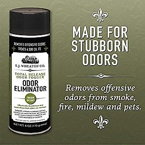 E.J. Wheaton Co. Odor Eliminator, Total Release Odor Fogger, 3 Pack, Effectively Deodorizes and Neutralizes Foul Odors on Contact, Fresh Scent (6 OZ)