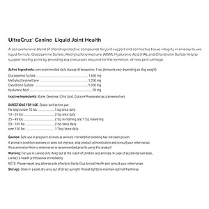 UltraCruz Canine Liquid Joint Health, 1 Gallon