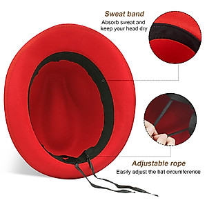 MUMUWU Hat Korean Version of The Retro Jazz Hat for Men and Women England Fedora Hat Feather Black Gentleman Hat