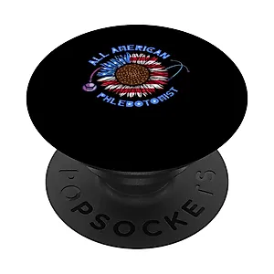 All American Phlebotomist | USA Flag | Phlebotomy Tech PopSockets Standard PopGrip