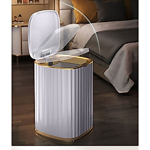 XBWEI Shipping Smart Sensor Garbage Bin Kitchen Bathroom Toilet Trash Can Best Automatic Induction Waterproof Bin with Lid 15L