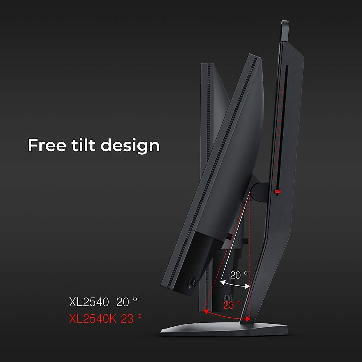 BenQ Zowie XL2540K 24.5 inch 240Hz Gaming Monitor | Smaller Base | Flexible Height & tilt Adjustment | XL Setting to Share | Customizable Quick Menu (Renewed)