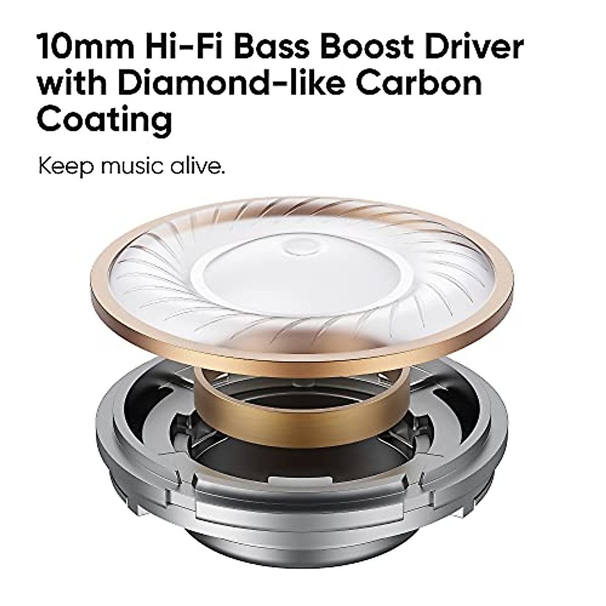 DIZO GoPods Bluetooth 5.2 Headphones TWS Active Noise Canceling Earbuds Hi-Fi Bass Boost Built-in Waterproof Wireless Headset Mic 25H Play Time Super Low Latency Gaming Mode White