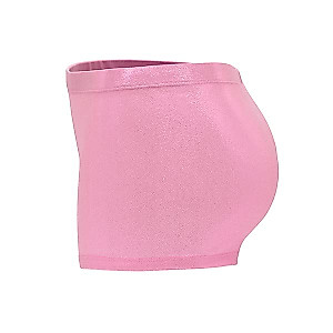 ZIZI Little Big Girls Sparkle Dance Tumbling Basketball Gymnastics Pink Short,120CM(6X-7Years)