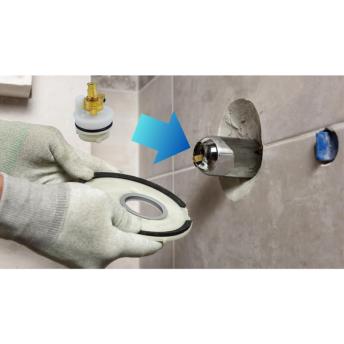 T & T Hardware Replacement Cartridge Compatible with Delta RP1991, Seats & Springs (RP4993) Included, White