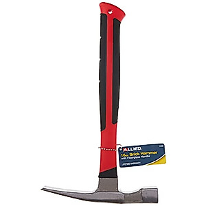 16 OZ BRICK HAMMER, FIBERGLASS HANDLE