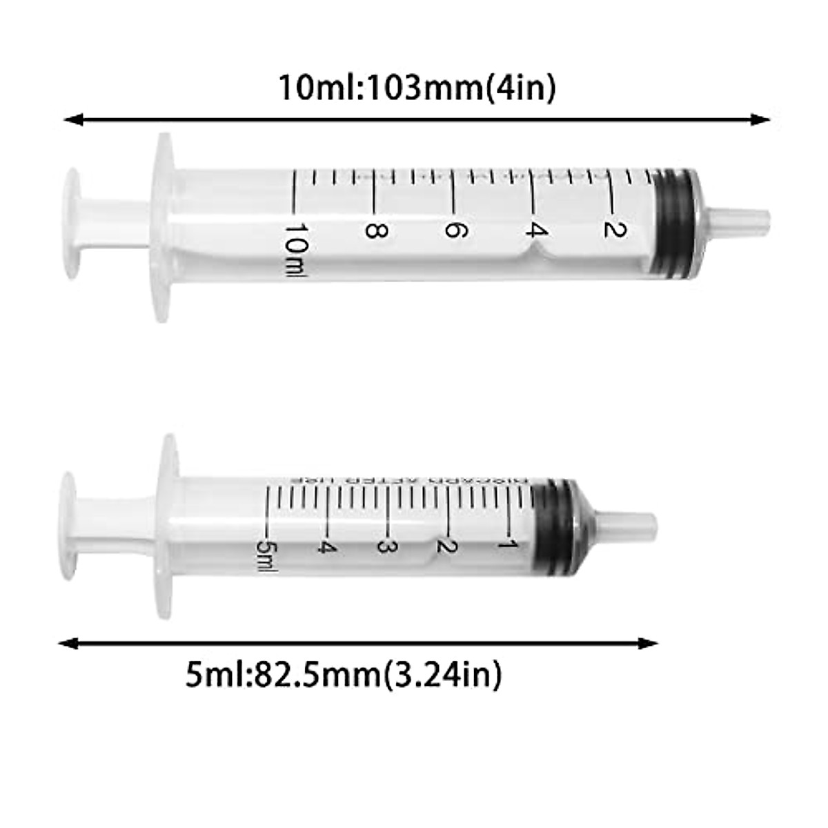 DGHAOP 4IN1 Liquid Food Feeder for Breeding Small Pets (5ml+10ml Feeder+8cm+12cm Feeding Tube) Poultry Feeding Syringe, Parrot Feeding Syringe