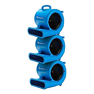 Mounto 3-Speed Air Mover Blower 1/3HP 2000+ CFM Flood Dryers with GFCI Dual Power outlet