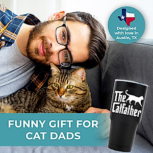 Cat Dad Tumbler 30oz, Cat Lovers Gifts For Men, Cat Dad Gifts For Men, Best Cat Dad Mugs For Men, Cat Dad Gifts Funny Cat Gifts For Men Cat Lovers, Gifts For Cat Lovers Men, Cat Themed Gifts For Men