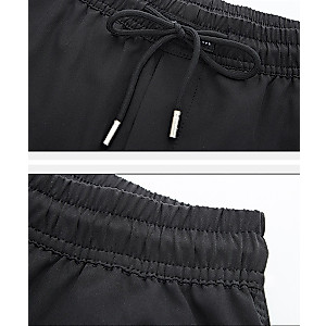 Gopune Men's Casual Pants Lightweight Breathable Quick Dry Hiking Running Workout Outdoor Athletic Pants (Grey,XL)