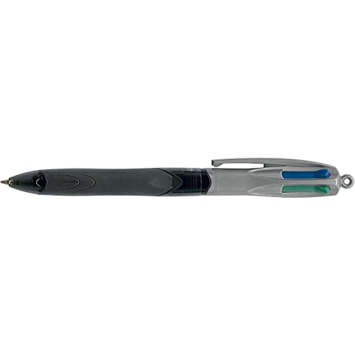 BIC 4 Colours Grip Pro Retractable Medium Point (1.0 mm) Ballpoint Pens, 12 Pens and Each Pen Contains 4 Colours