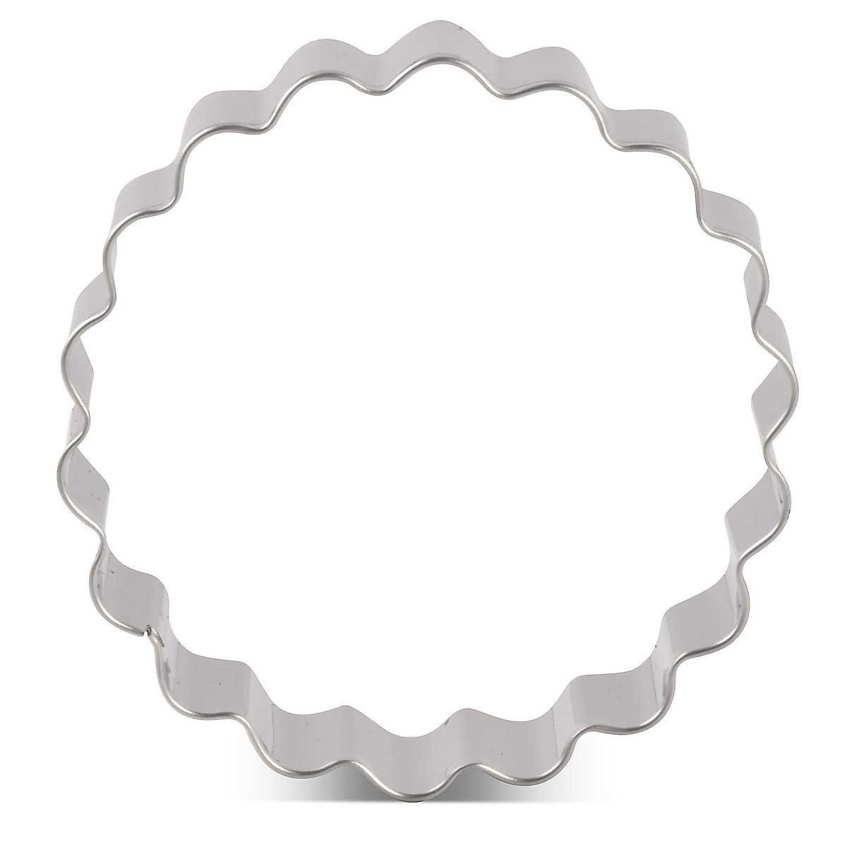 LILIAO Fluted Round/Circle Cookie and Biscuit Cutter - 3.3 inches - Stainless Steel