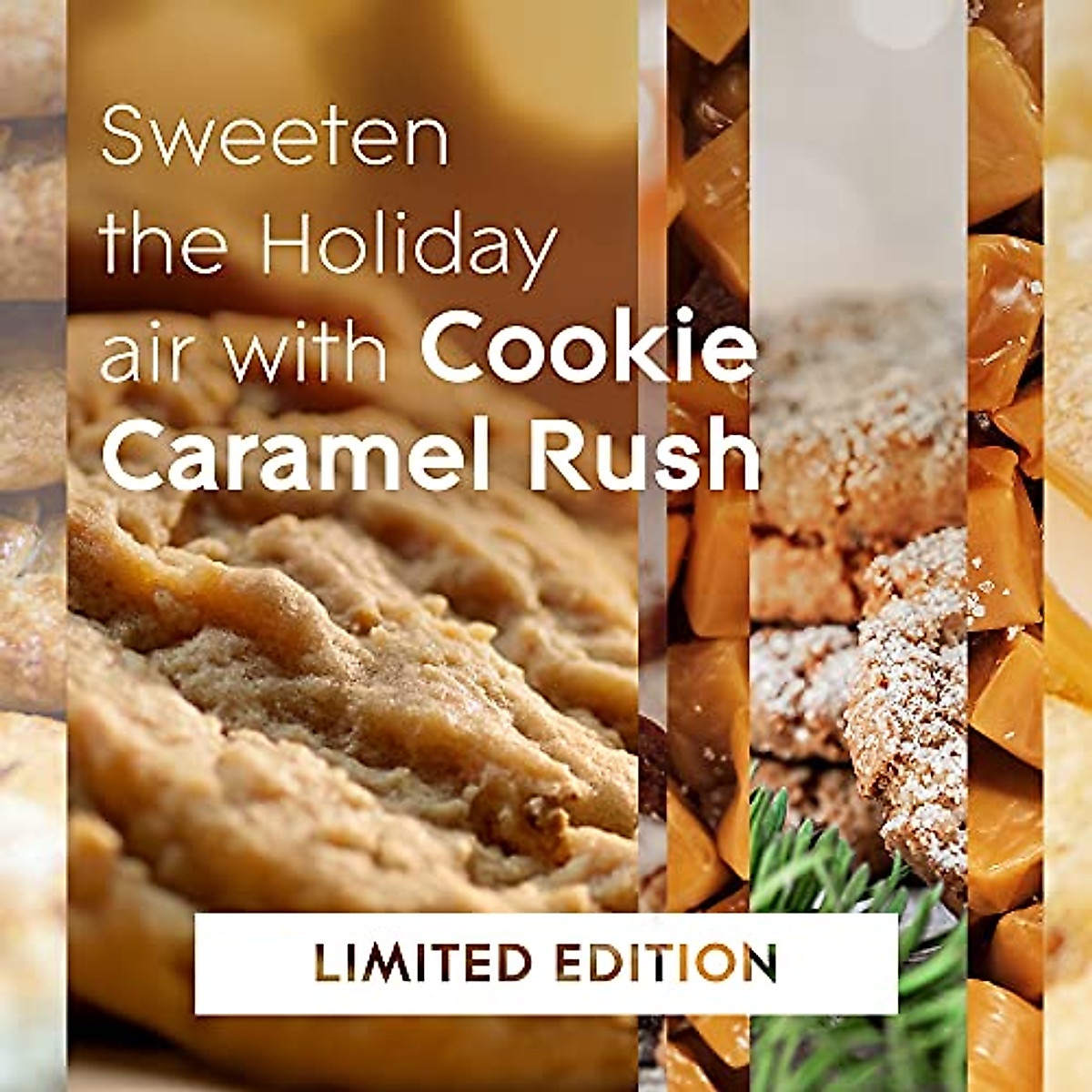 Glade Candle Jar, Air Freshener, Cookie Caramel Rush, 3.4 Oz